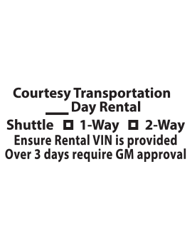 GM Courtesy Transportation – jlwarranty / GMDE